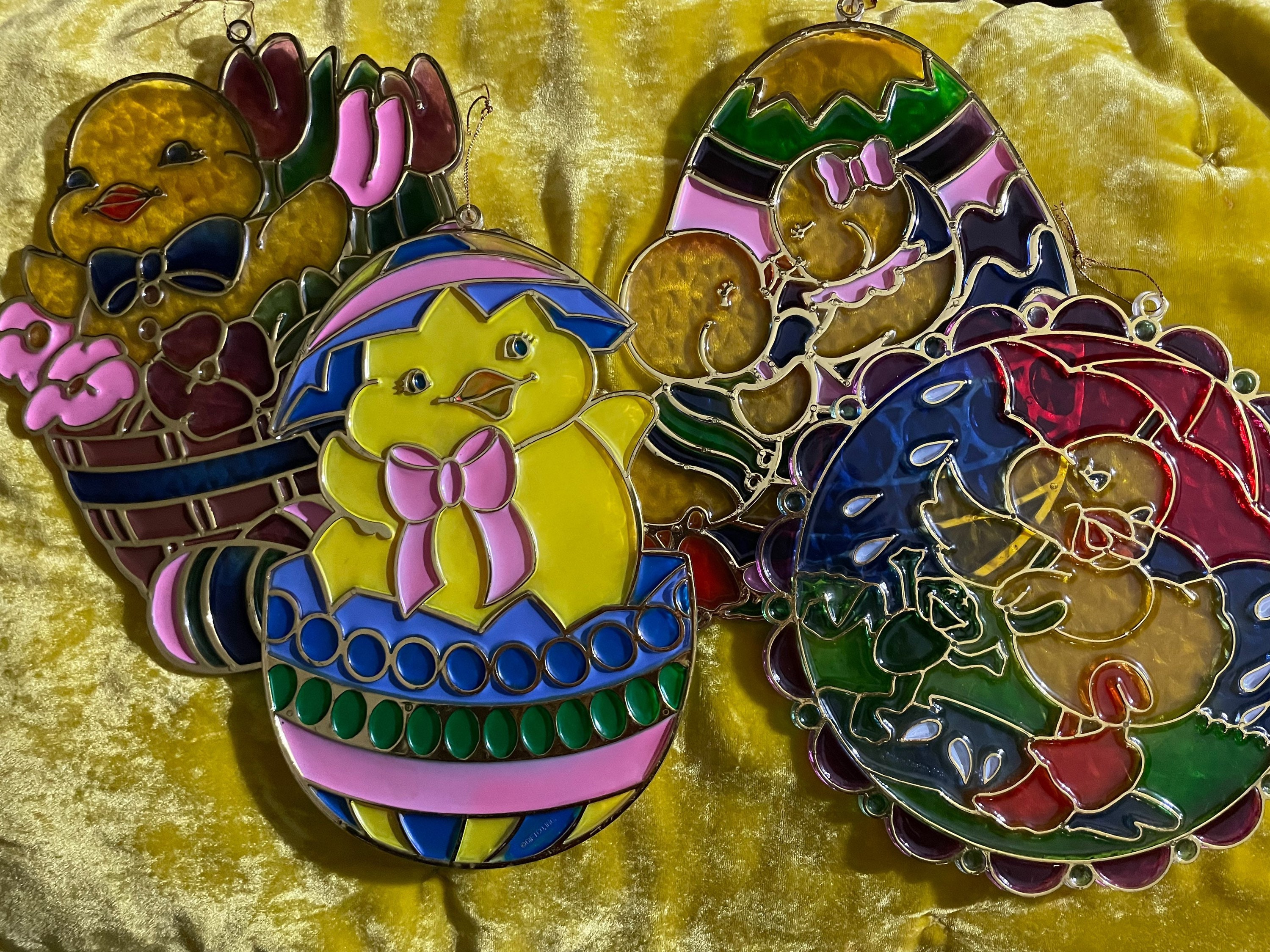 Vintage Easter Suncatchers by Giftco Inc. Sold in Pairs. - Etsy