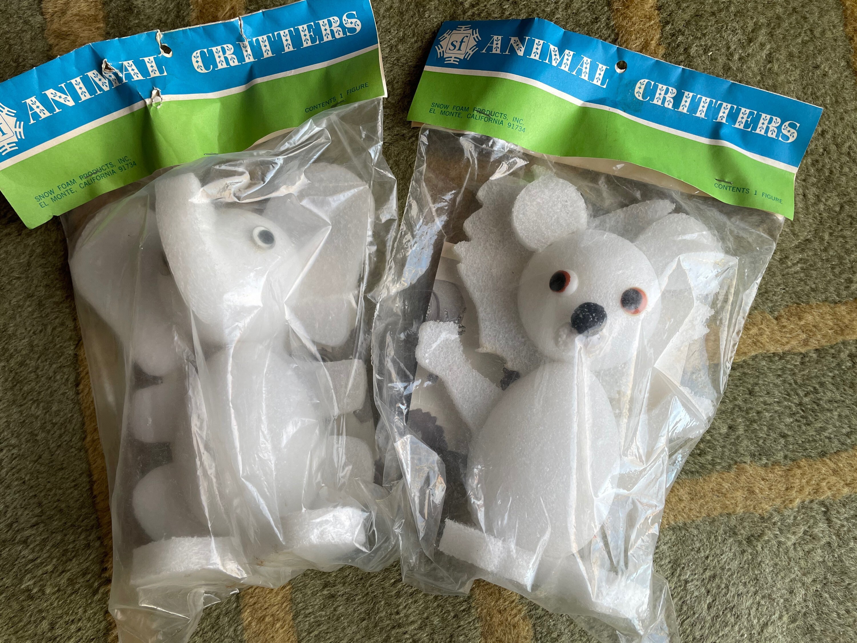 Vintage Foam Animals - Etsy