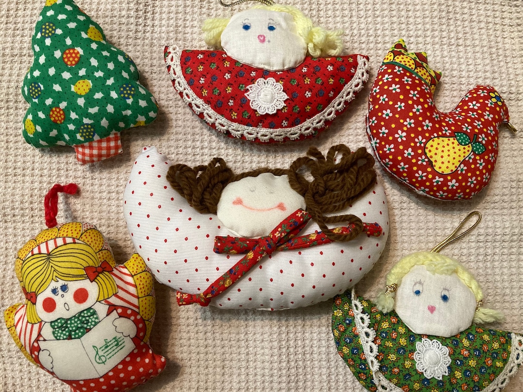 Vintage Hand Sewn Christmas Ornaments - Etsy