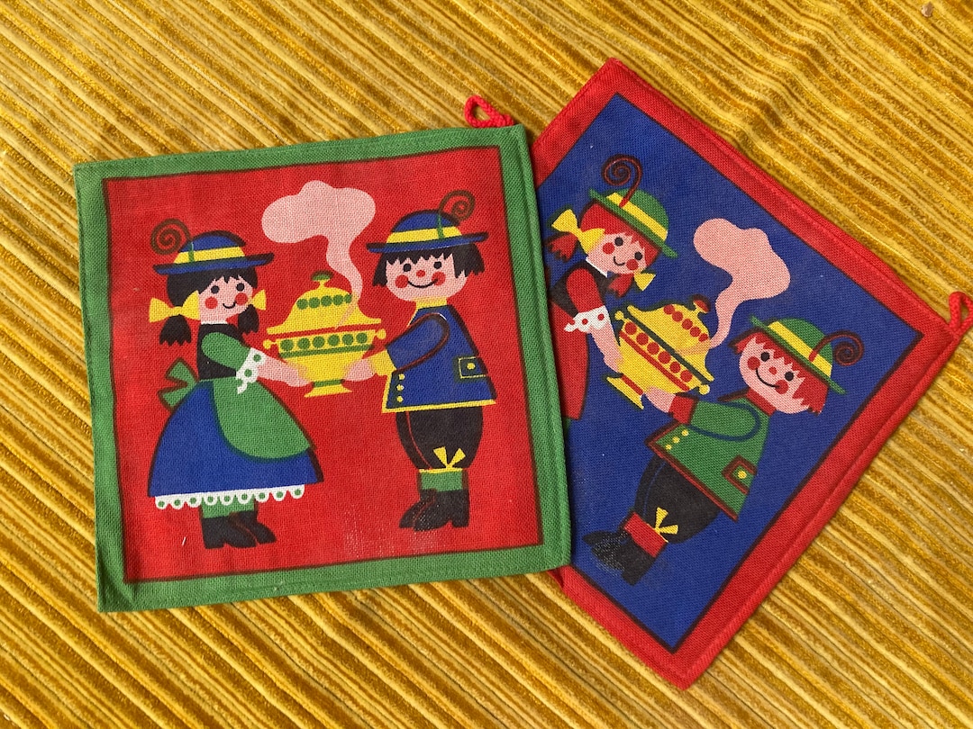 Vintage German Midcentury Pot Holders. - Etsy