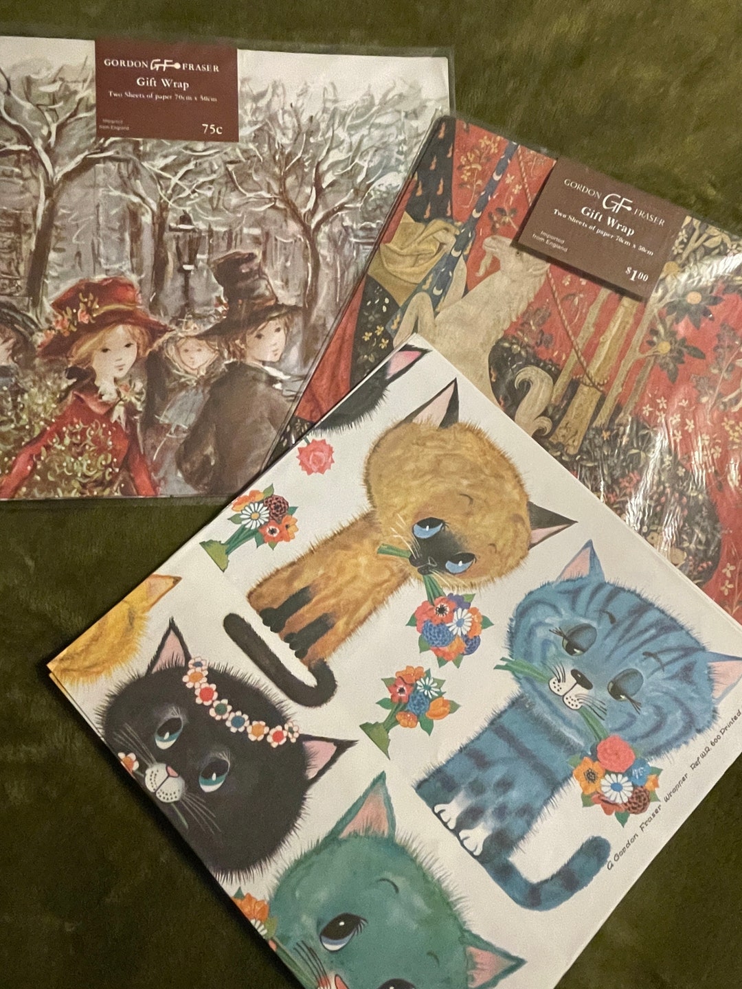 Vintage Gordon Fraser Gift Wrap. - Etsy