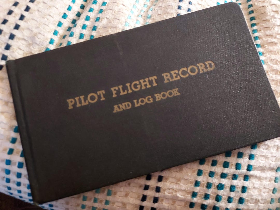 Vintage Pilot Flight Record and Log Book. - Etsy