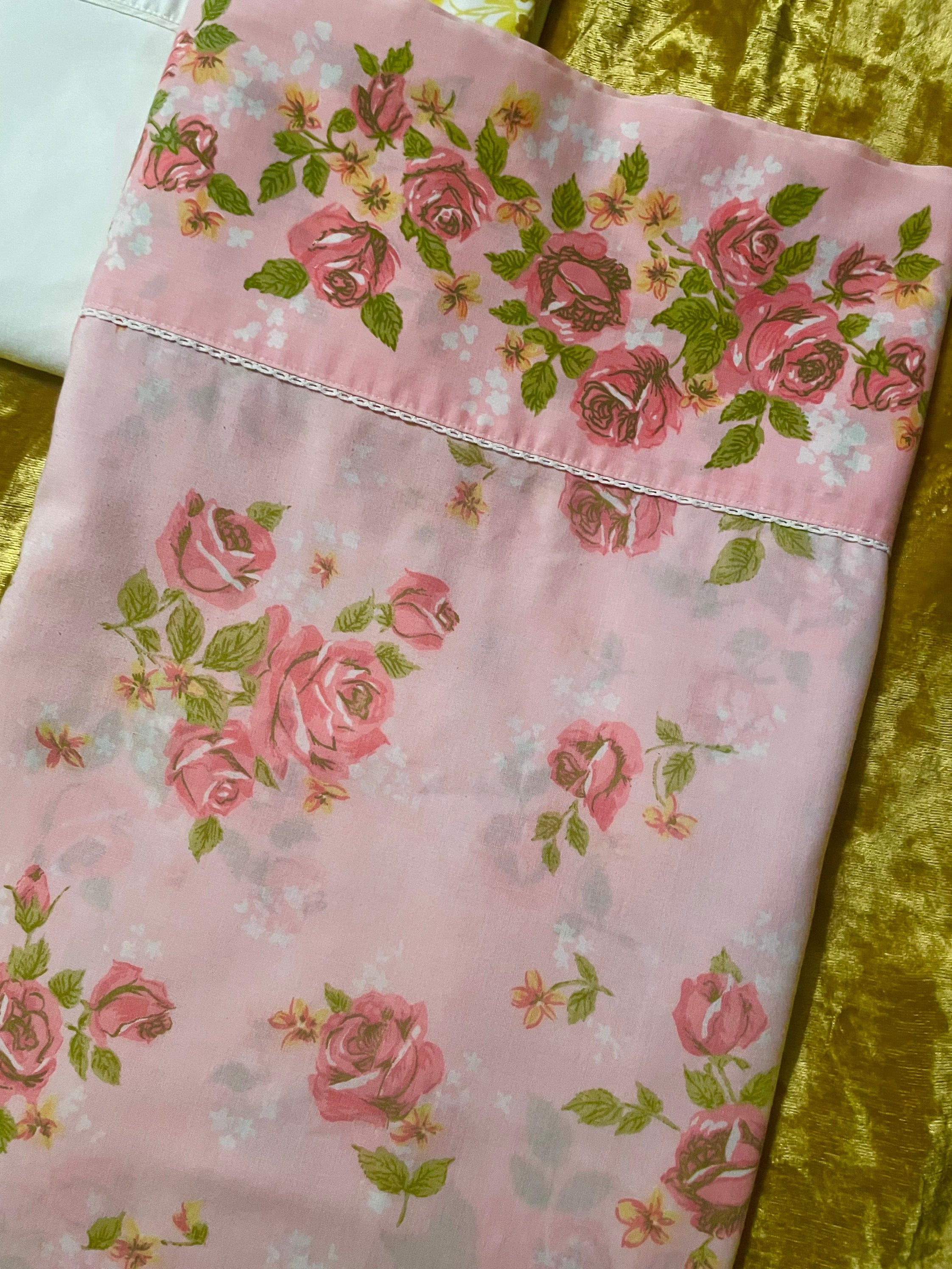 Vintage Floral Sheets. Full Size. - Etsy