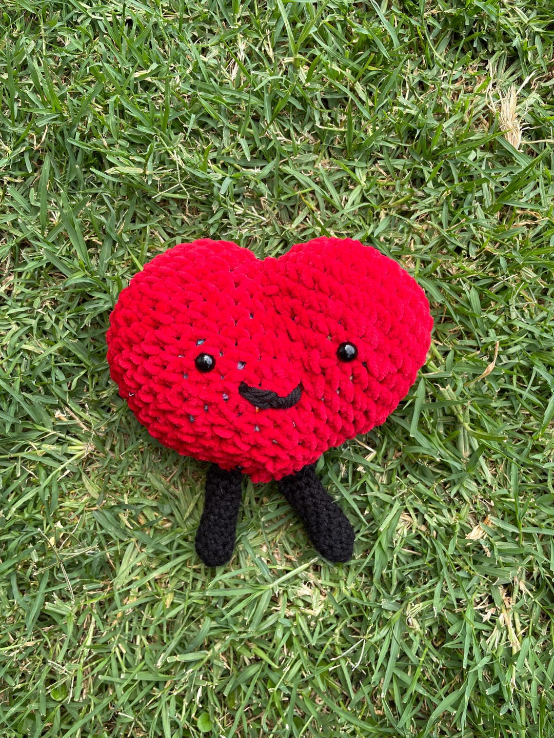 Heart Pal Crochet Heart Plushie Plushie Chunky Crochet Valentinesday ...
