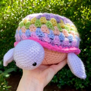 Pastel Crochet Turtle Plushie | Sea Turtle | Crochet Turtle | Plushie ...
