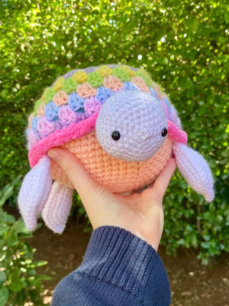 Pastel Crochet Turtle Plushie | Sea Turtle | Crochet Turtle | Plushie ...