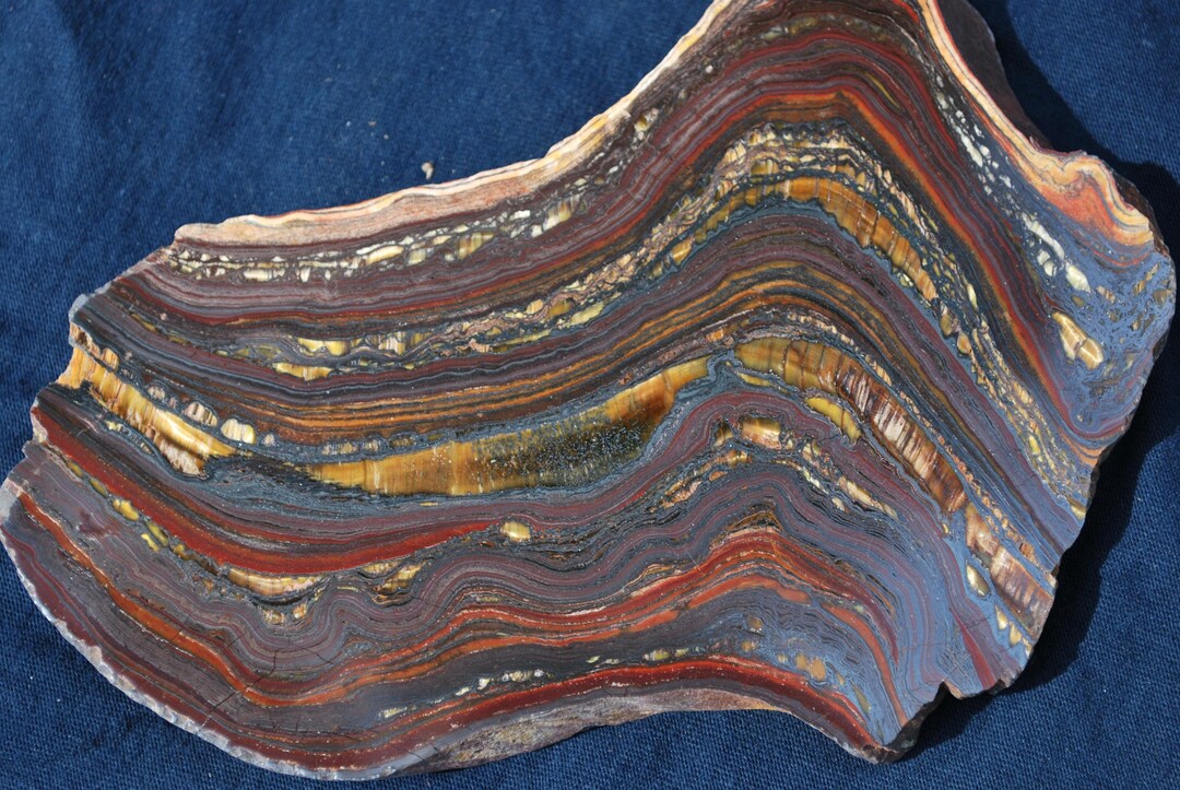 Tiger Iron Slab Polished Display Specimen. 15cm X 11cm X 10mm. - Etsy