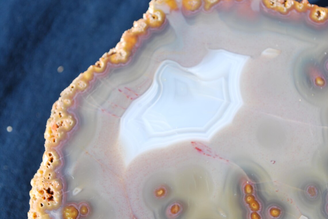 Moroccan Agate Polished Display Specimen. 14cm X 10cm X 2cm. - Etsy