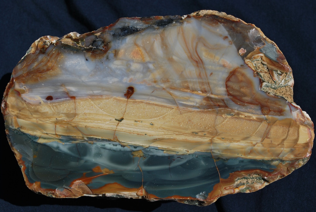 Blue Mountain Jasper Polished Display Specimen. 20cm X 13cm X 6cm. - Etsy