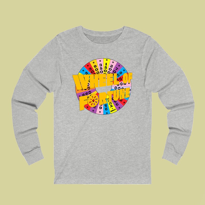 Wheel of Fortune Long Sleeve T-shirt: Retro TV Show Logo - Etsy