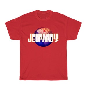Jeopardy TV Game Show Logo Men's Red Navy Black T-shirt Size S to 5XL ...