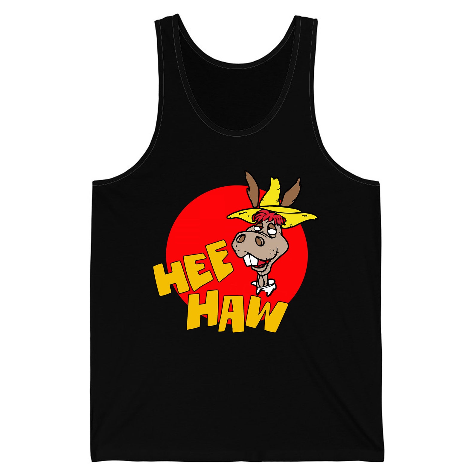 Hee Haw Donkey Logo Country TV Show Men's Black Tank Top | Etsy