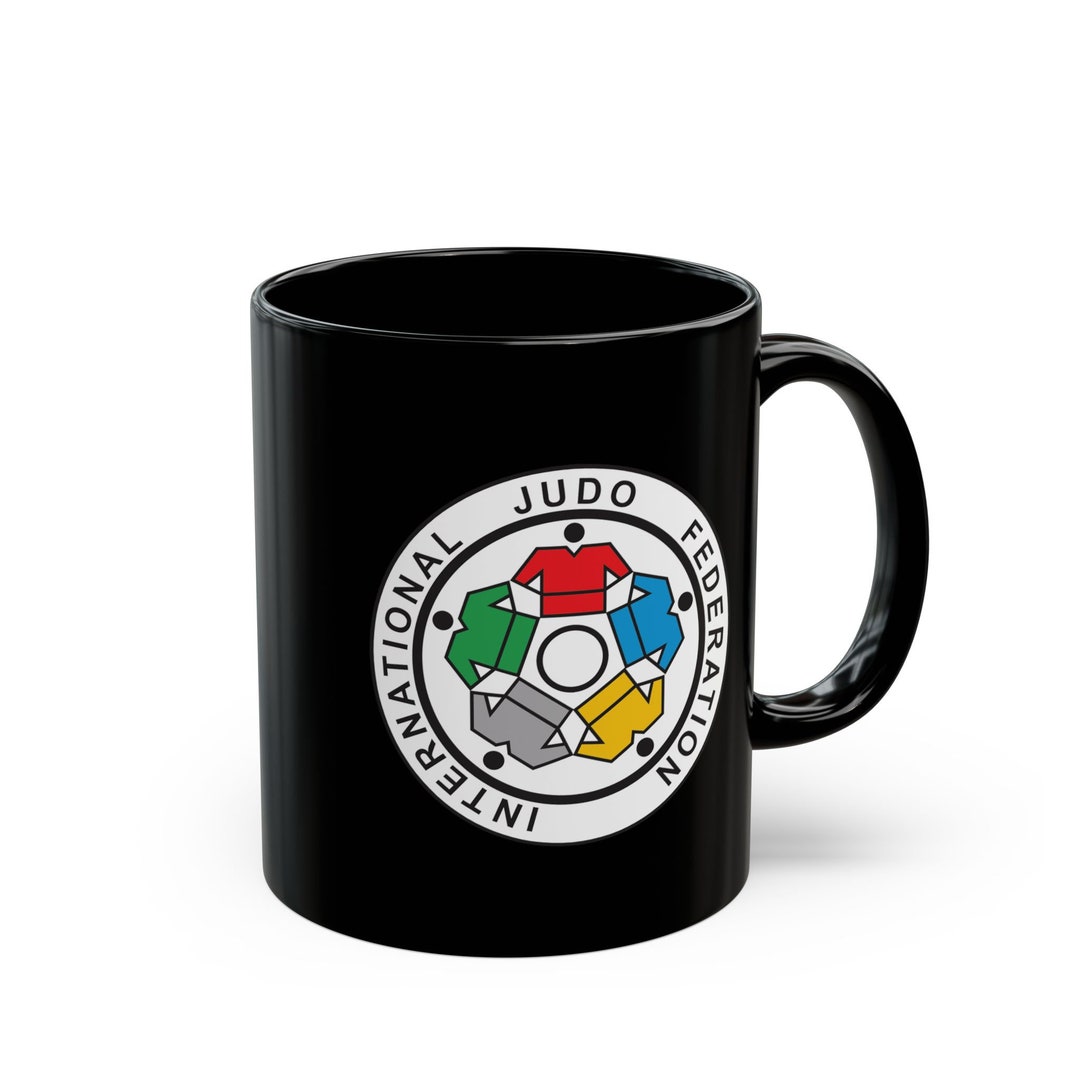 IJF International Judo Federation Logo 11oz Black Mug - Etsy
