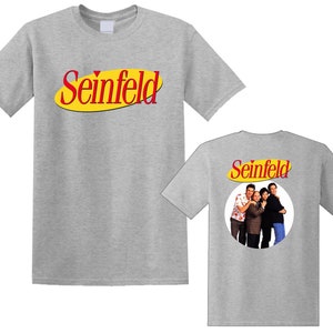 Seinfeld Logo Comedy TV Series Symbol Men's Navy Gray Black T-shirt ...