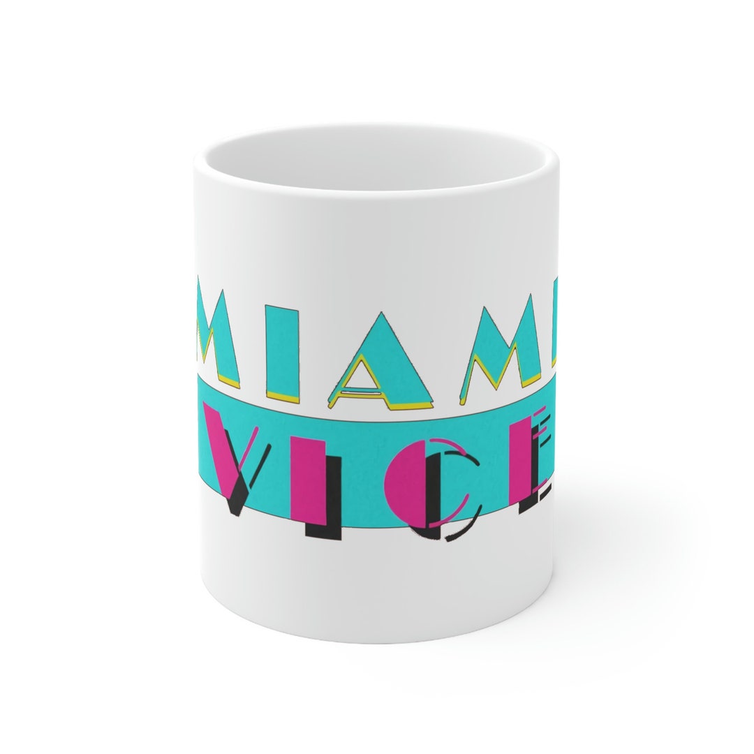 Miami Vice Action TV Series Don Johnson 11oz White Mug - Etsy