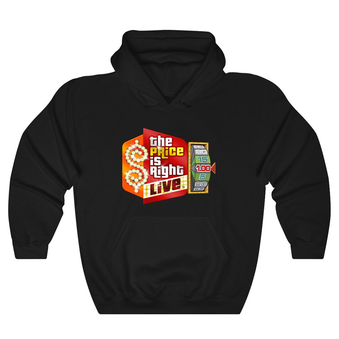 The Price is Right Live TV Show Logo Navy Gray Black Hoodie Sweatshirt ...