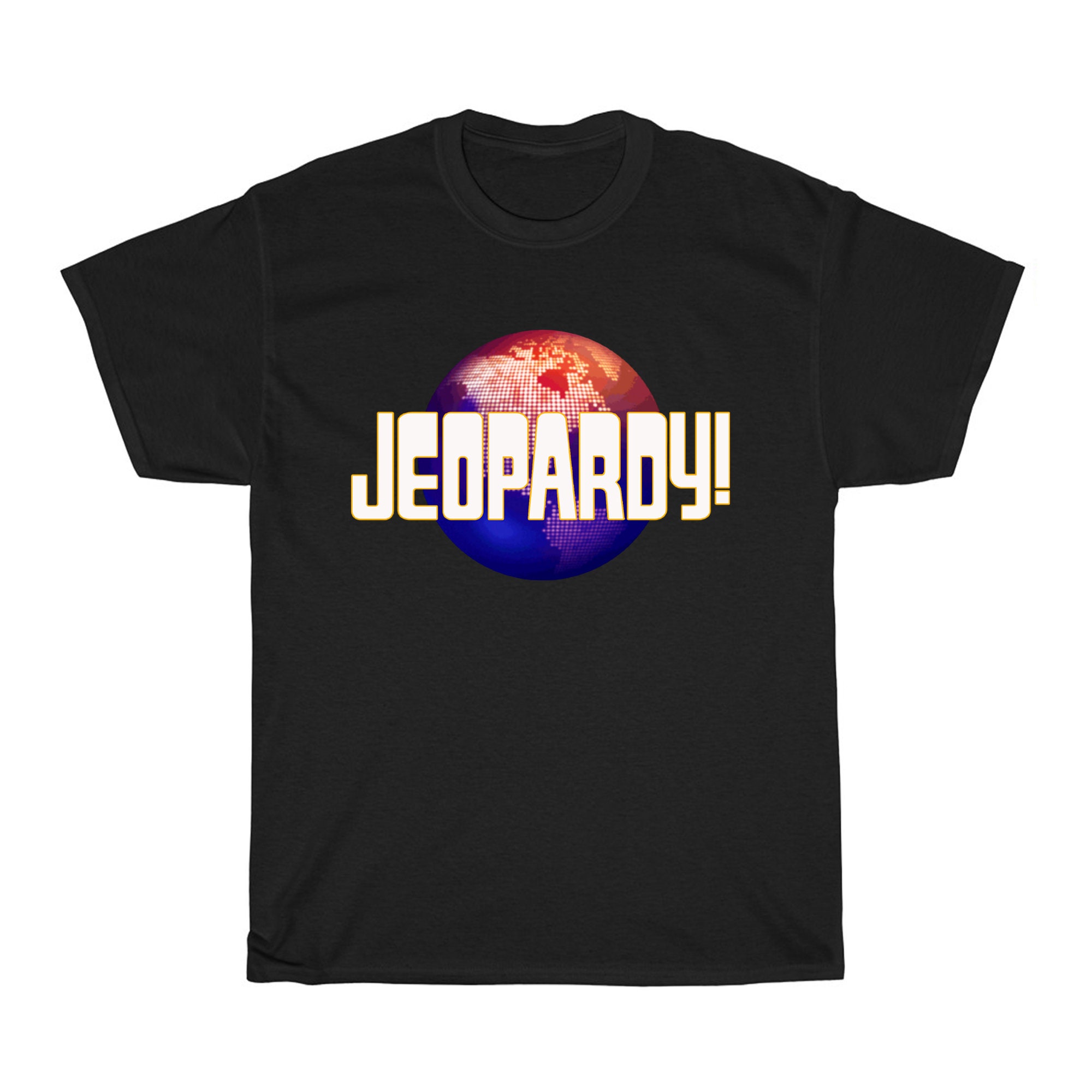 Jeopardy TV Game Show Logo Men's Red Navy Black T-shirt - Etsy