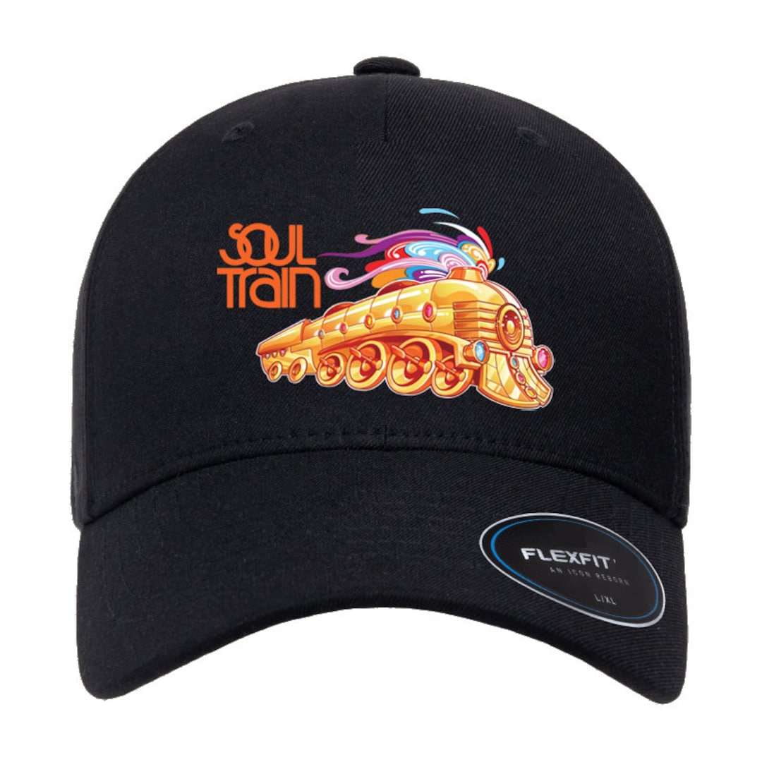 Soul Train Boogie Dance Don Cornelius Logo Men's Black Baseball Cap Hat ...