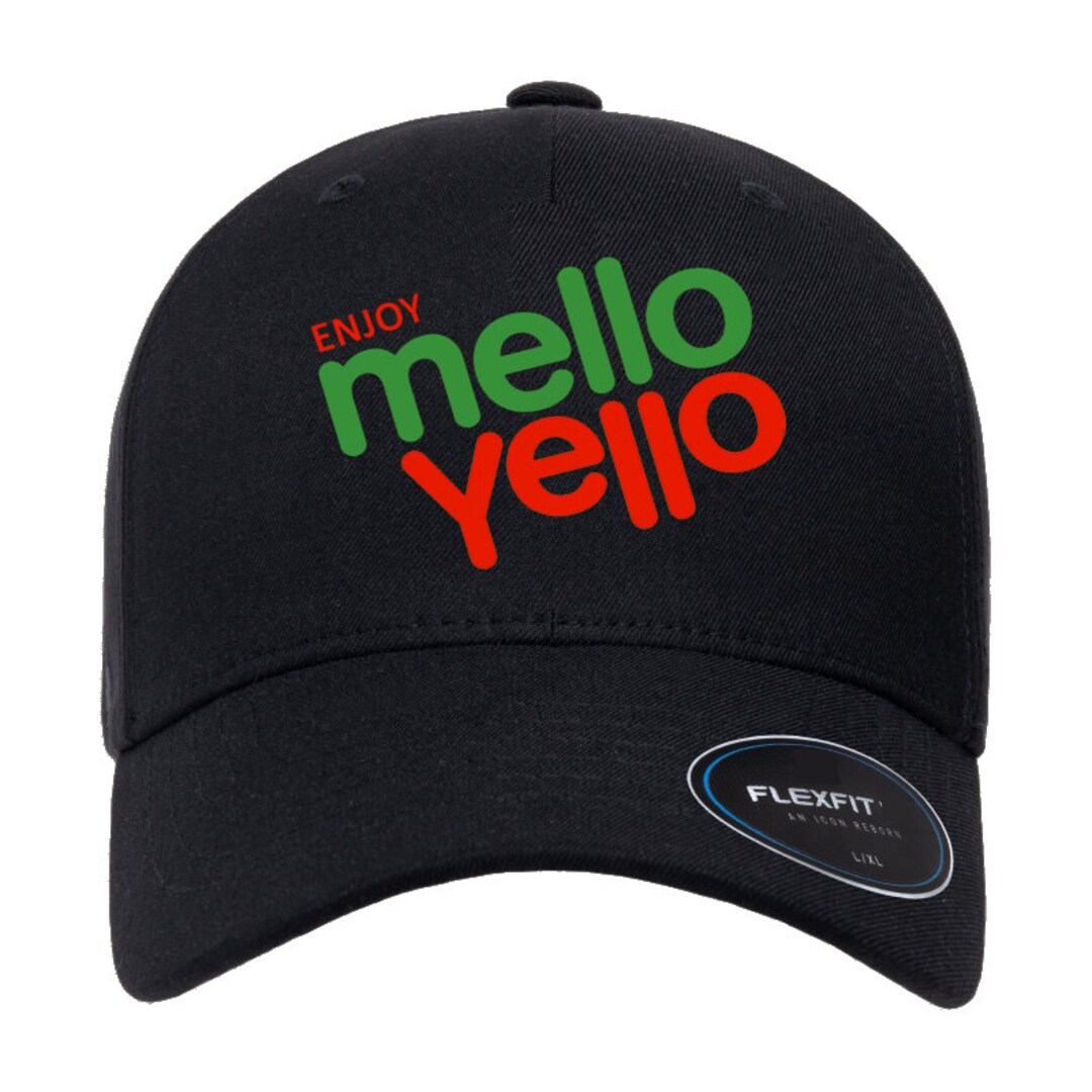 Cole Trickle Enjoy Mello Yello Logo Men's Black Baseball Cap Hat Adult ...