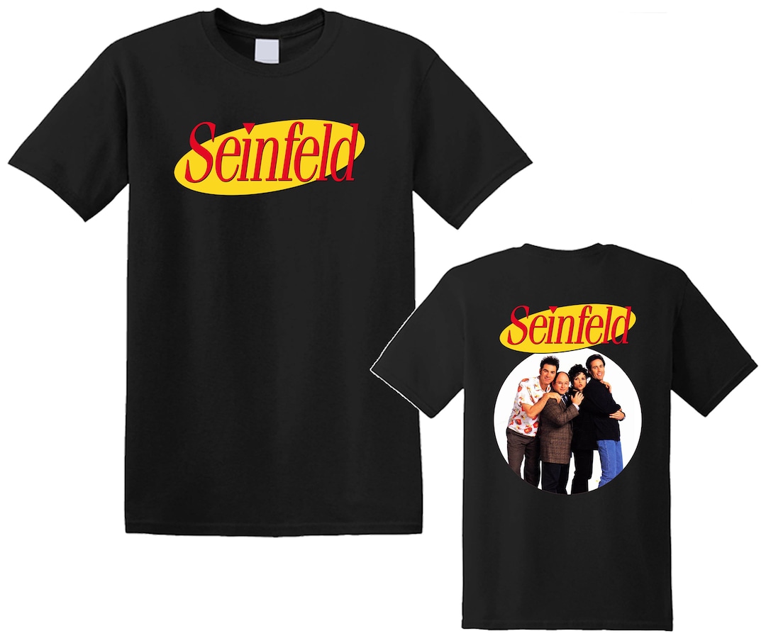 Seinfeld Logo Comedy TV Series Symbol Men's Navy Gray Black T-shirt ...