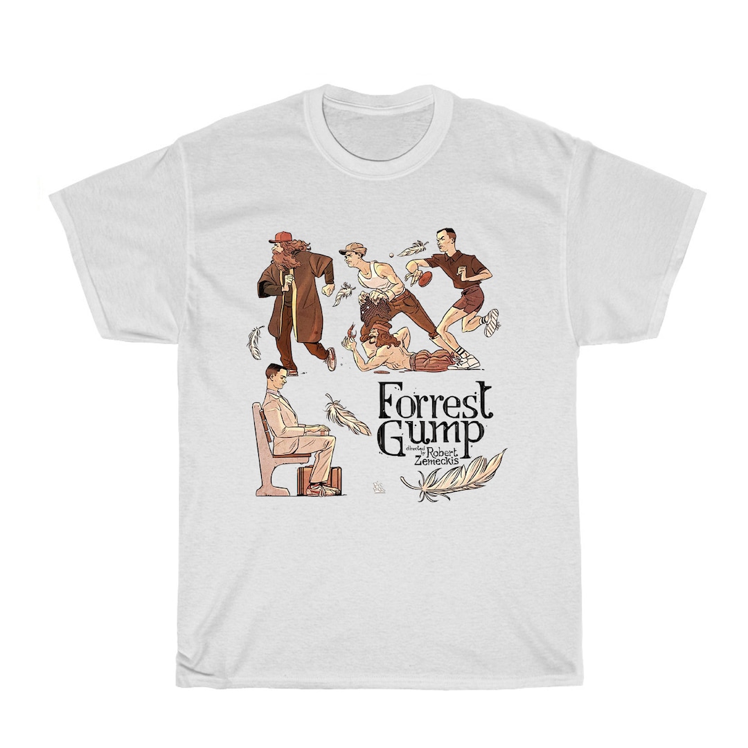 Forrest Gump Movie Men's White T-shirt Size S to 5XL - Etsy