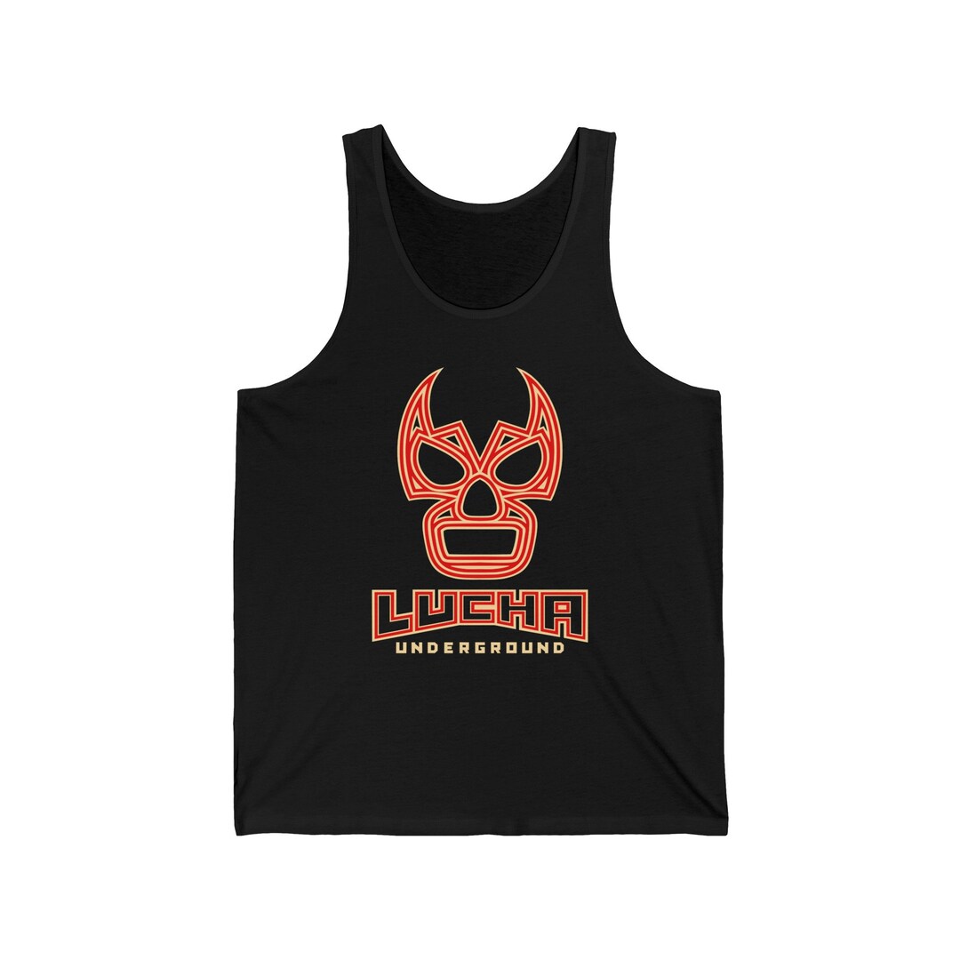 Lucha Libre Underground Logo Wrestling Legend Men's Black Tank Top Size ...