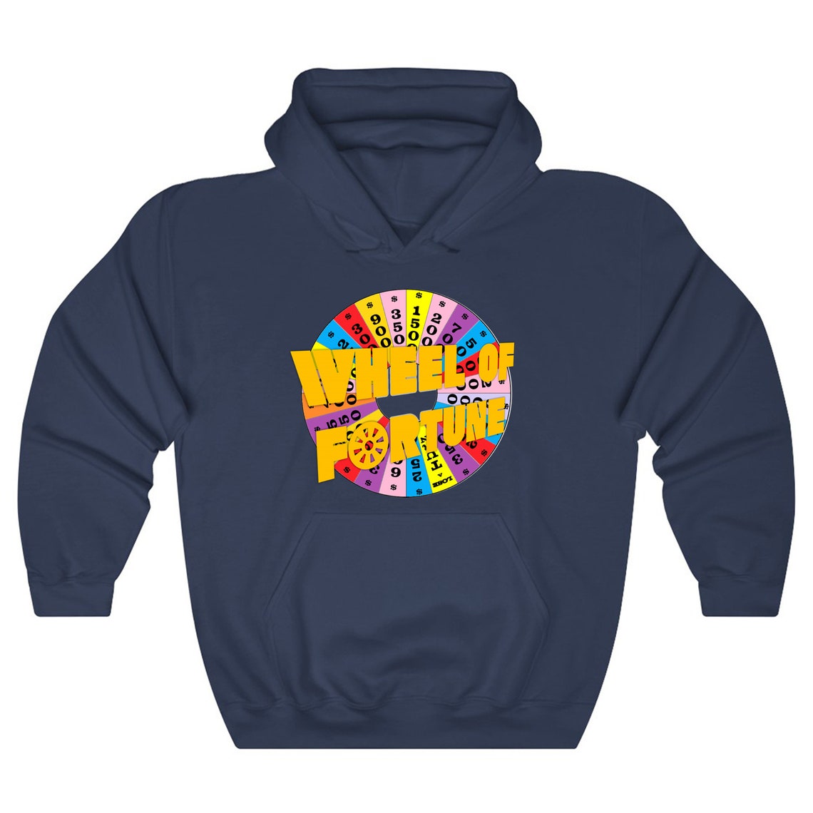 Wheel of Fortune Retro Classic TV Show Logo Black Navy Gray - Etsy