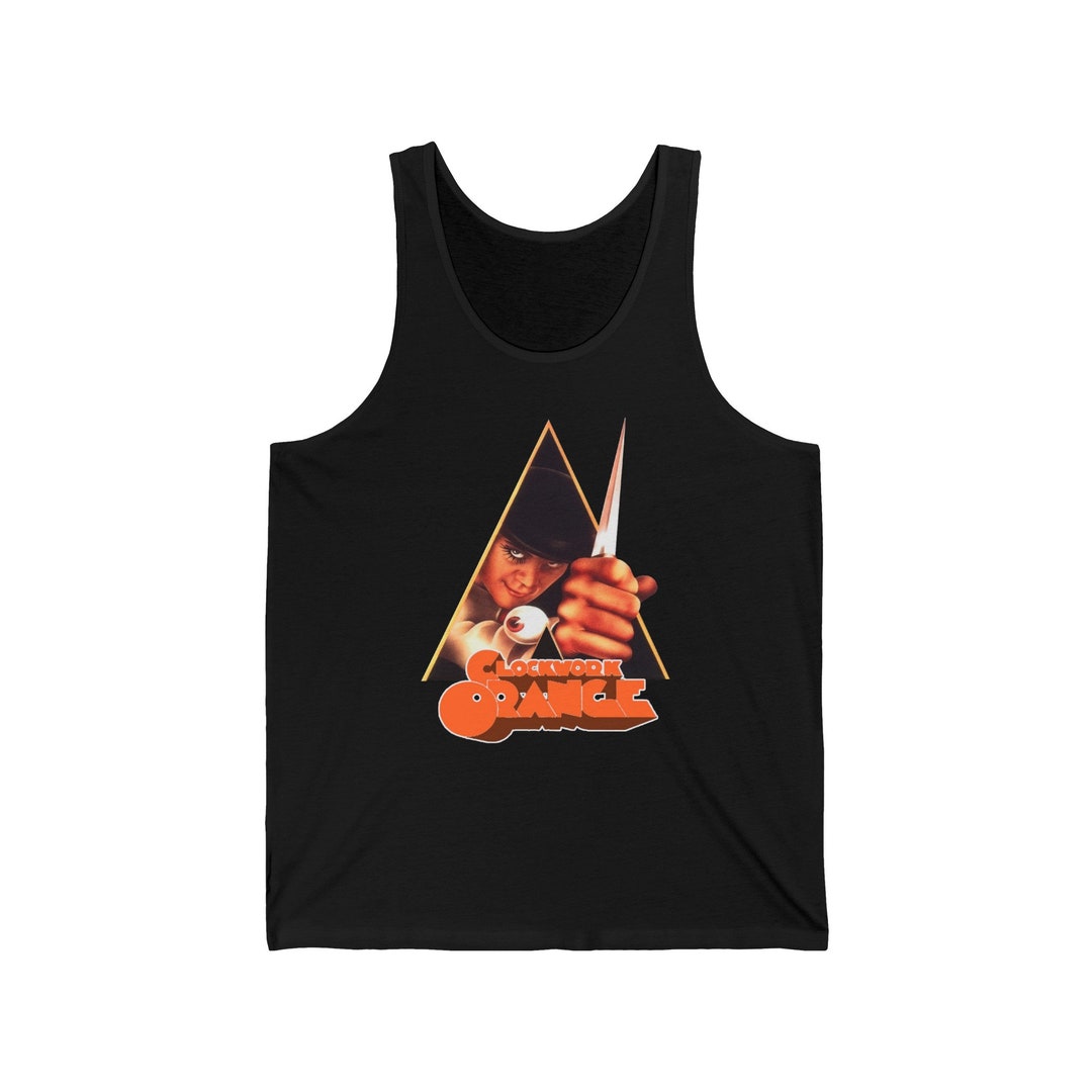 Clockwork Orange Stanley Kubrick Logo Men's Black Tank Top Size XS to ...