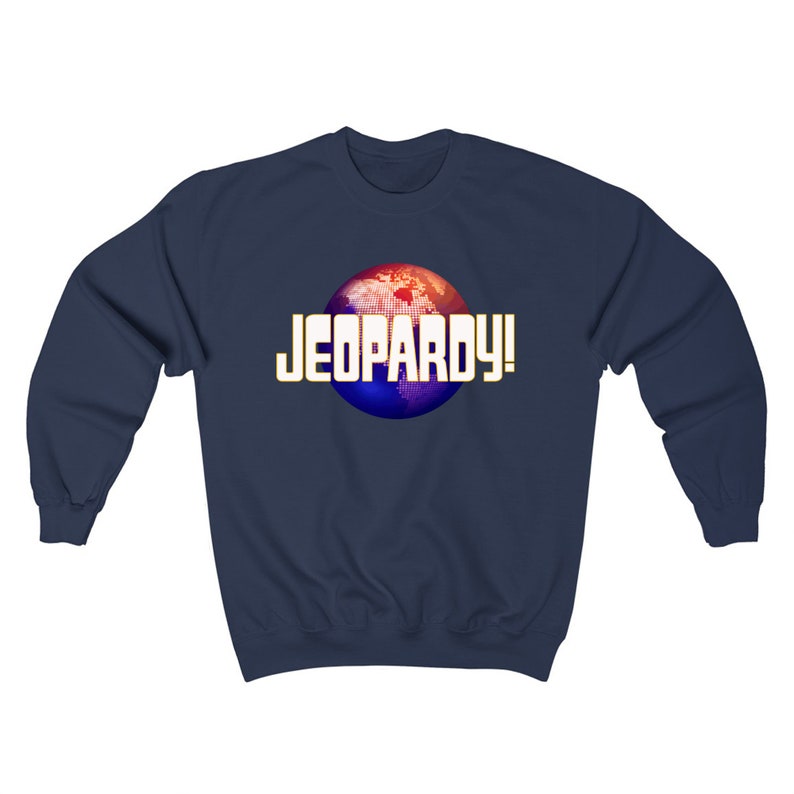 Jeopardy TV Game Show Logo Men's Navy Black Sweatshirt Size S to 3XL - Etsy