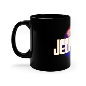 Jeopardy TV Game Show Logo 11oz Black Mug - Etsy