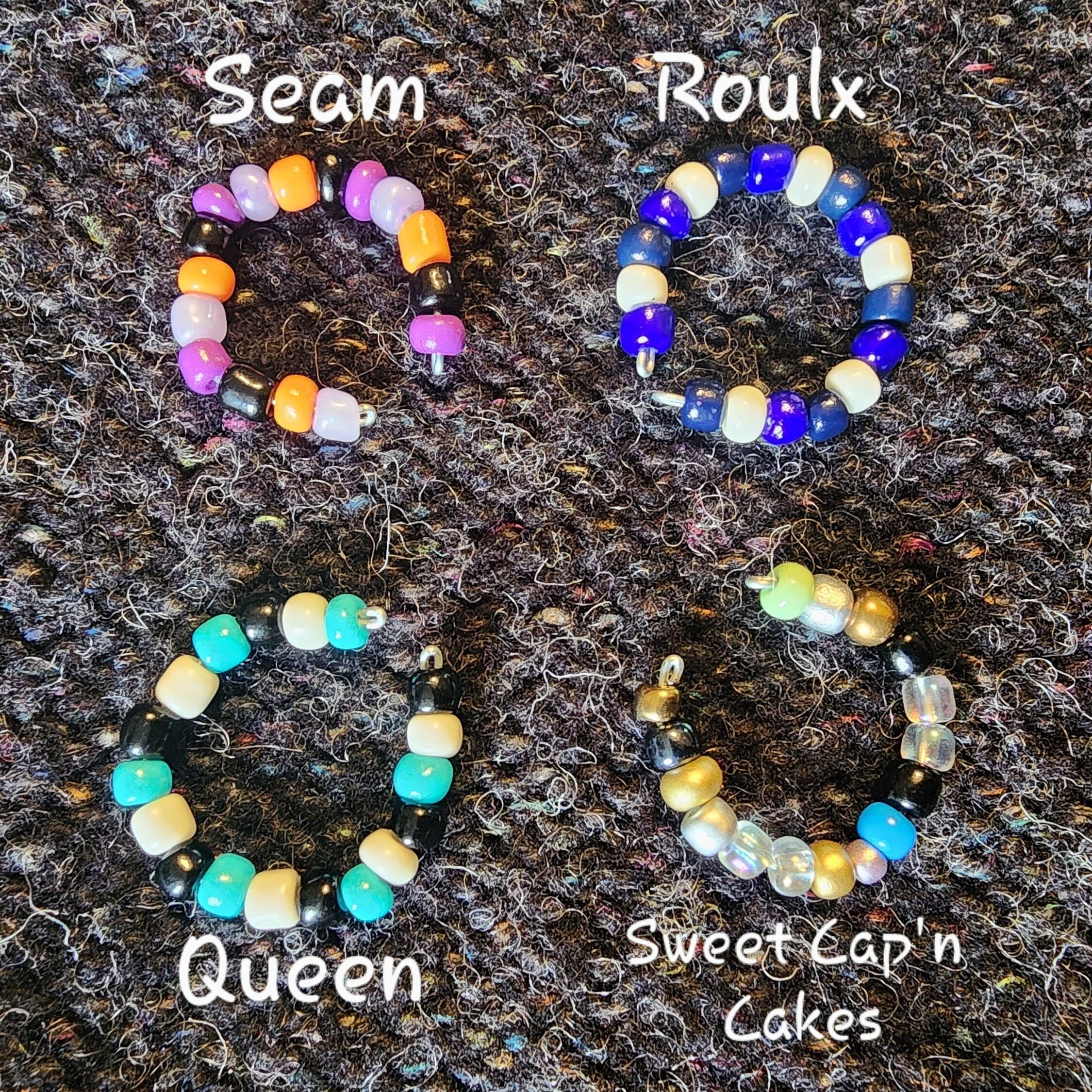 Deltarune Inspired Beaded Rings - Etsy