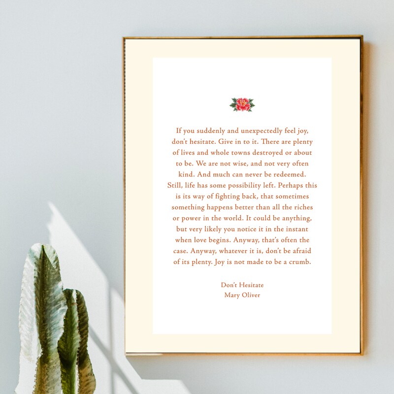 Mary Oliver - Etsy