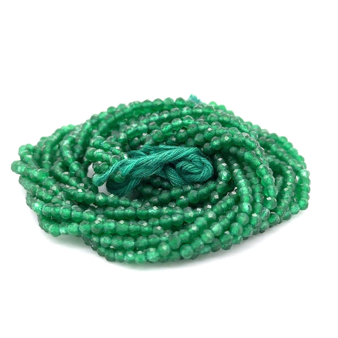 2.5mm Green Onyx Gemstone Bead Strand: DIY Jewelry Making - Etsy