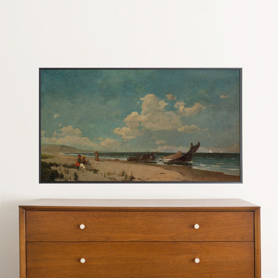 Samsung Frame TV Art Nantasket Beach by Emil Carlsen Fine - Etsy
