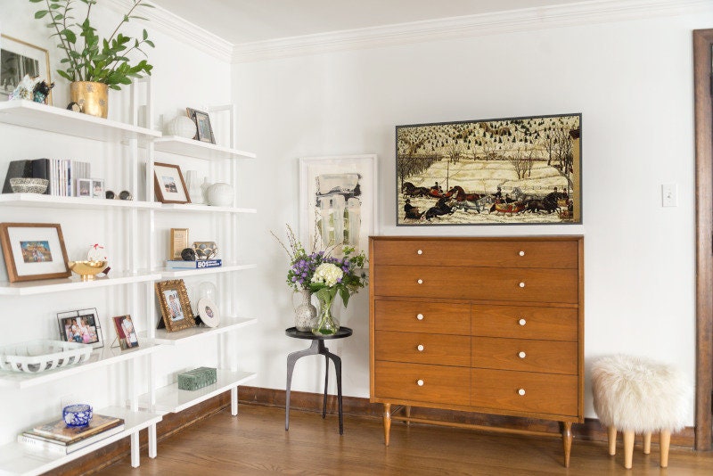 Samsung Frame TV Art Sleighing Scene by Martin Edgar Ferrill - Etsy UK