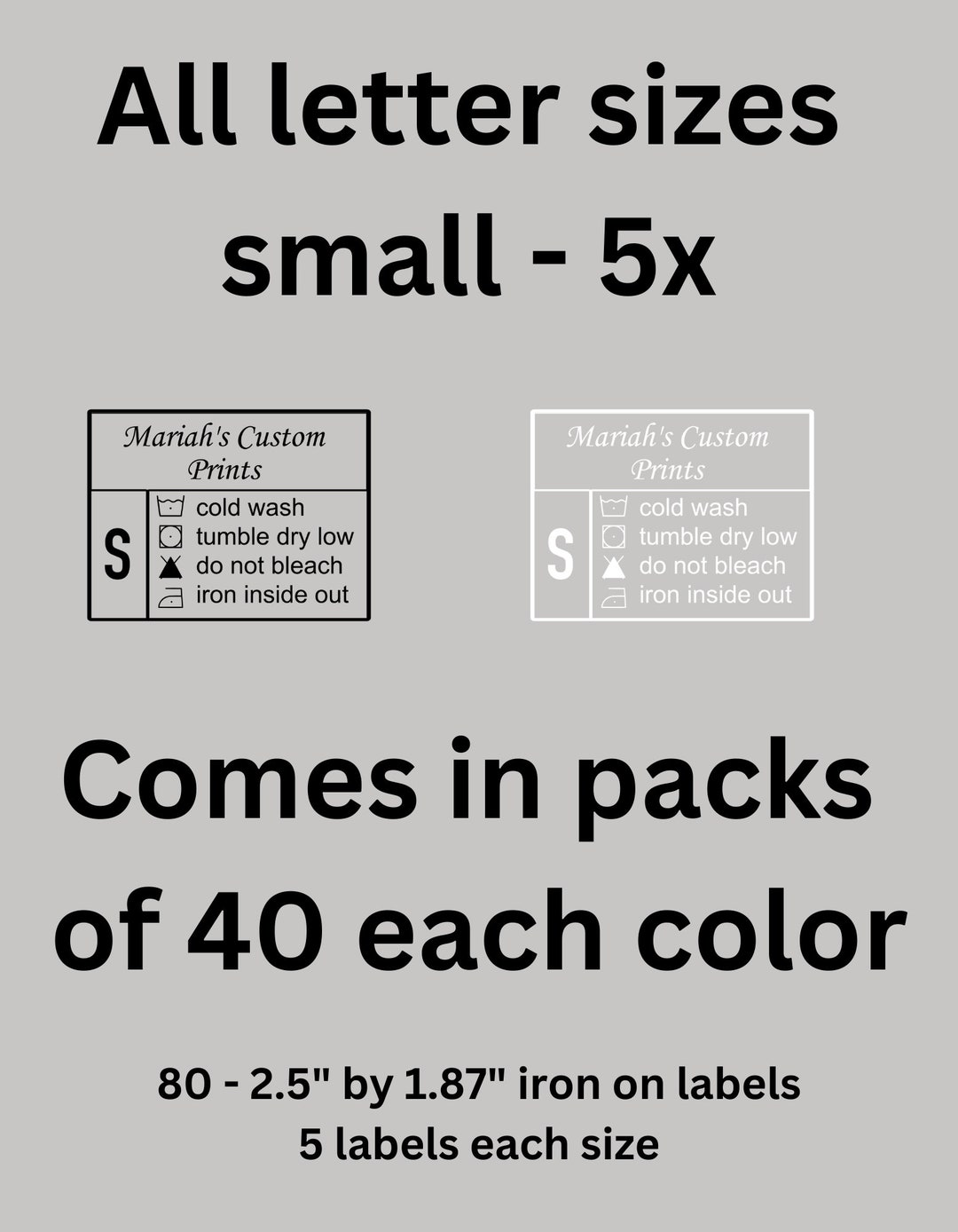 Personalized Business Neck Labels Iron on Label Tags to Brand Your ...