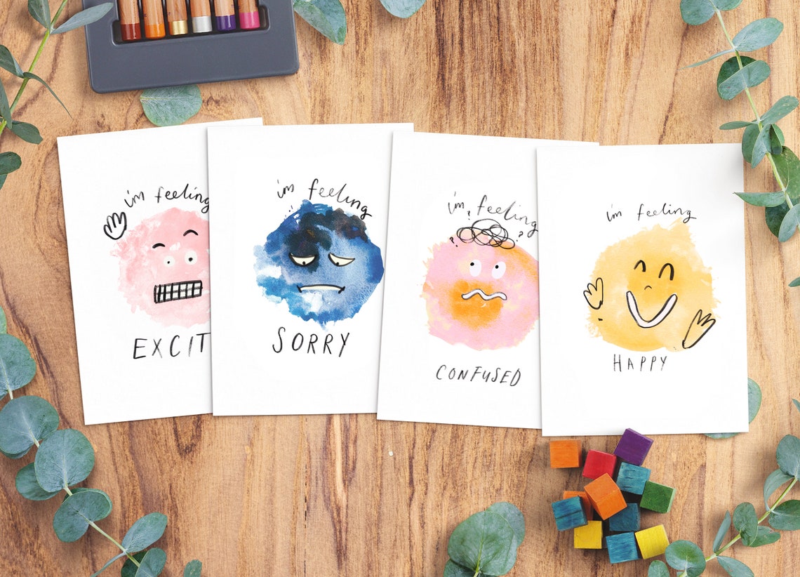 Emotion Flashcards. Feelings, Moods & Emotions Communication Prompts. E ...