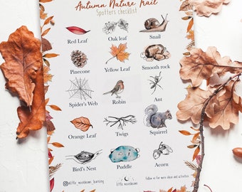 Spring Nature Walk Checklist Scavenger Hunt Primary E.Y.F.S - Etsy