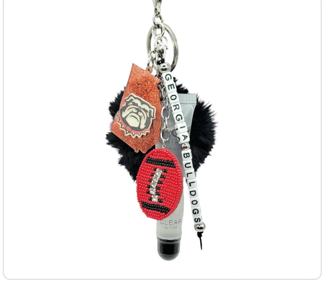 Georgia Bulldogs Keychain, University of Georgia Merch, Georgia Bulldog ...