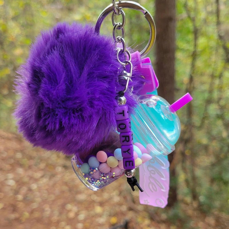 Liquid Keychain - Etsy
