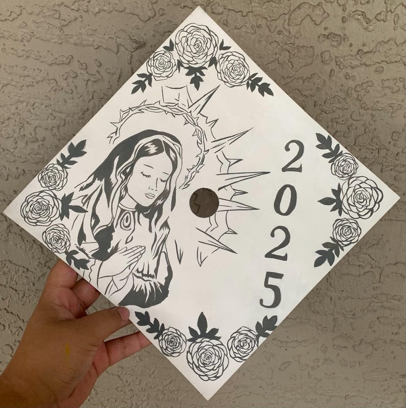 Virgin Mary Grad Topper - Etsy