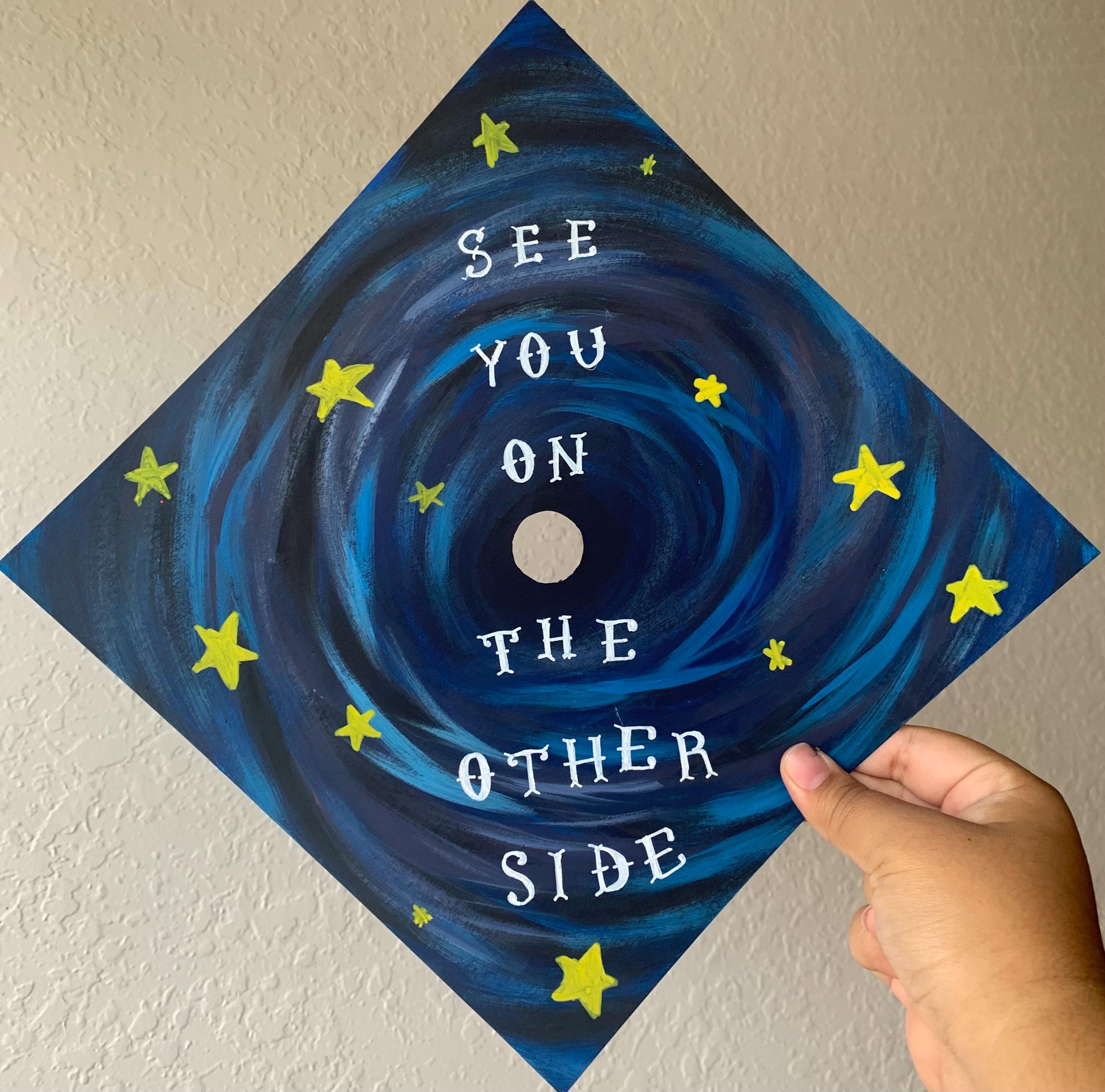 Coraline Hand Painted Grad Topper - Etsy