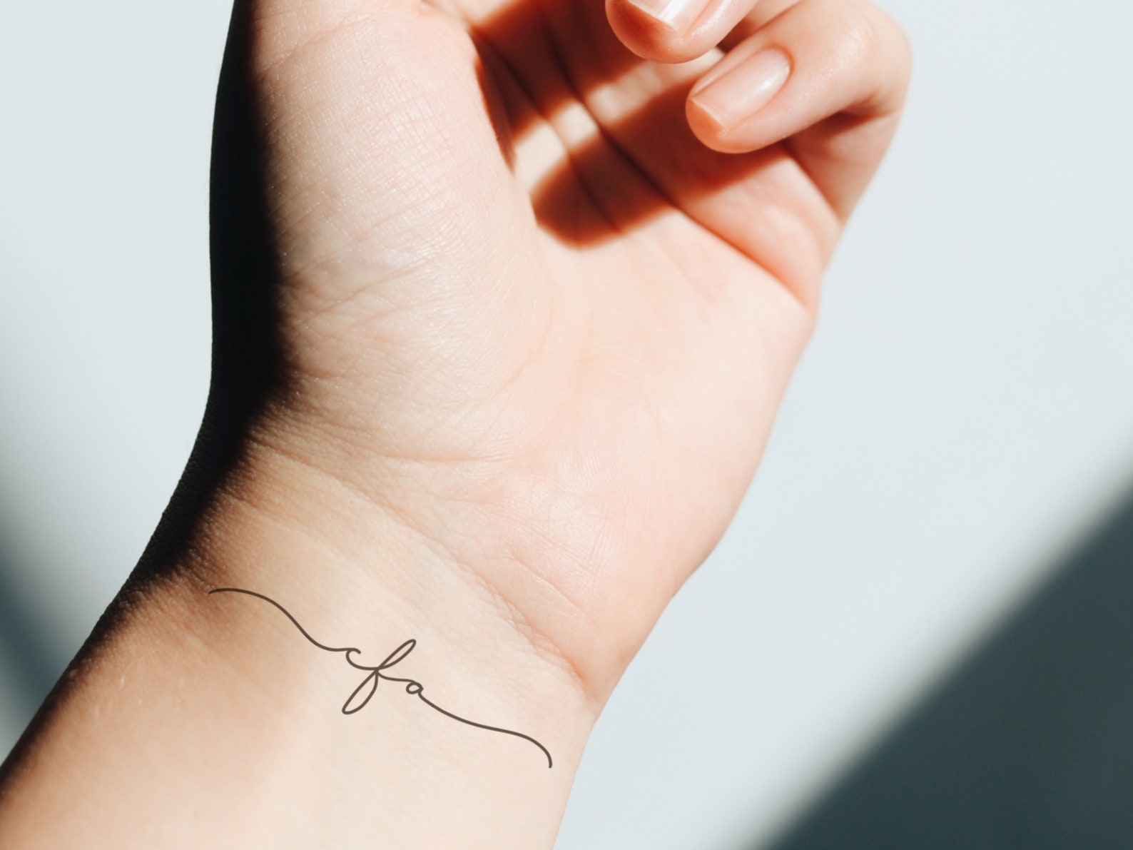 Custom Calligraphy Tattoo Design Modern Feminine Tattoo Lettering, Hand ...