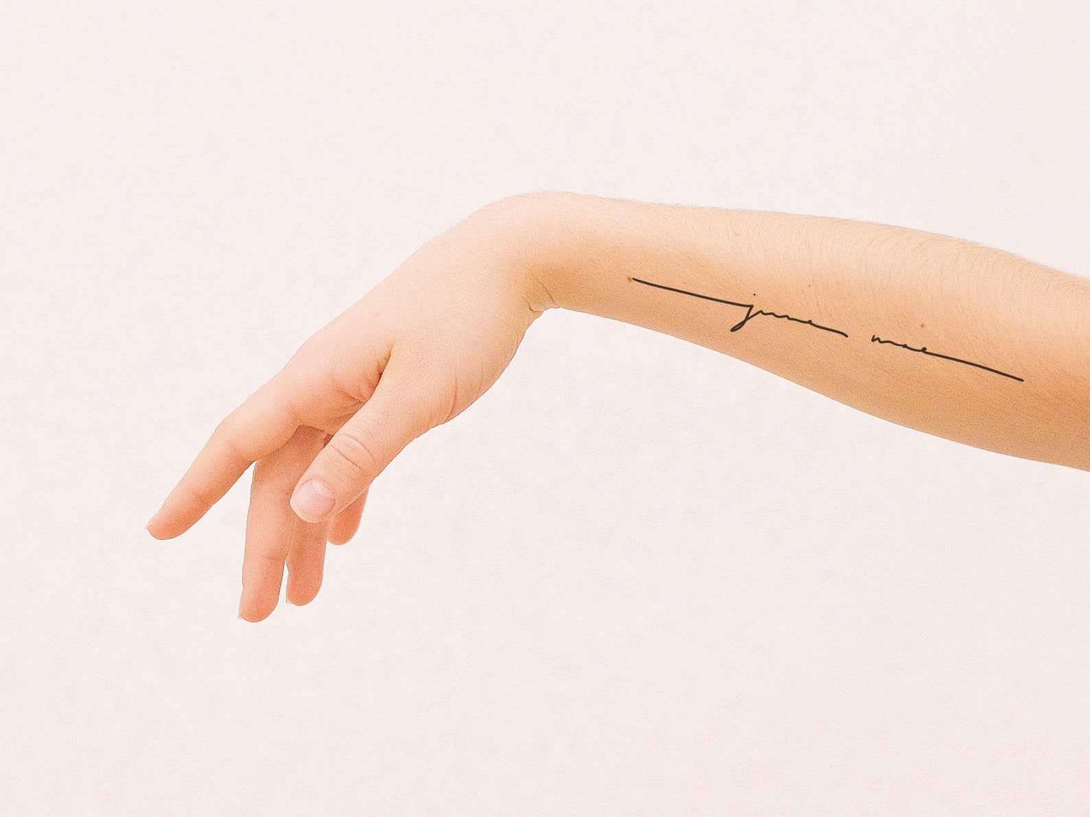 Custom Tattoo Design Delicate Feminine Lettering, Hand Lettered Tattoo ...