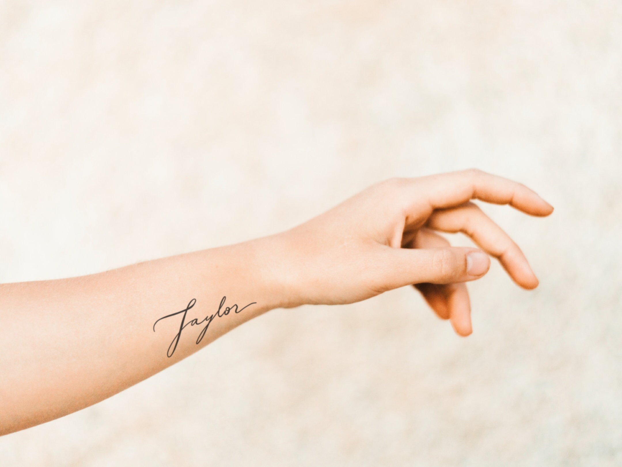 Custom Calligraphy Script Tattoo Design Tattoo Lettering, Handwritten ...