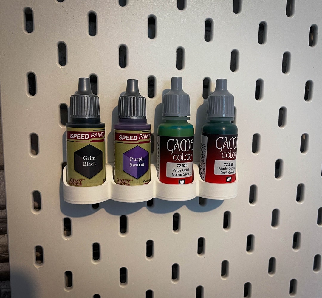 40K Ikea Skadis Paint Dropper Bottle Holder Accessory | Vallejo, Army ...