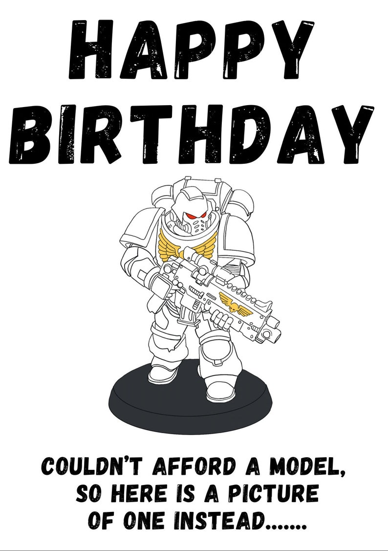 Happy birthday warhammer | Etsy