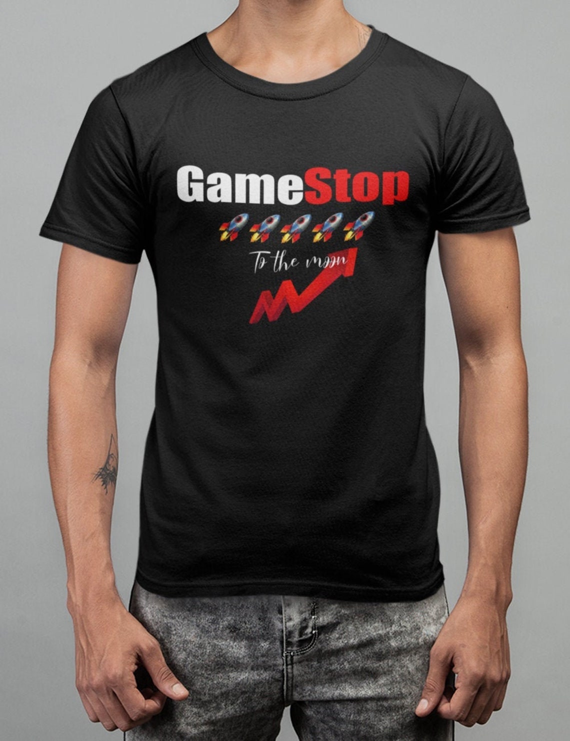 T-shirt Gamestop Chemise GME Cadeau boursier À la lune - Etsy France