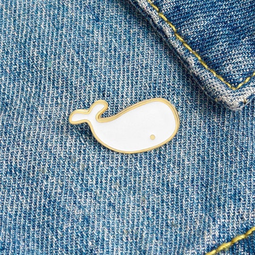 Happy Whale Shark Enamel Pin - Etsy