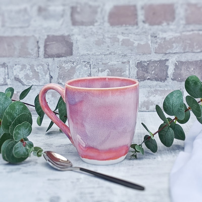 Pink Coffee Mug - Etsy